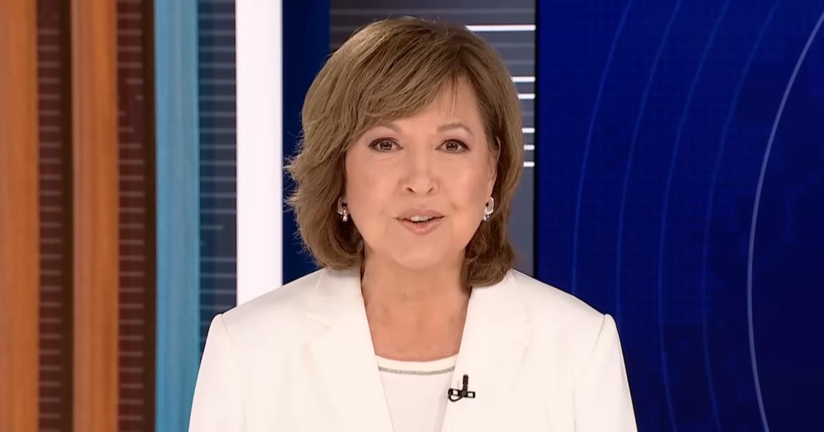 Céline Galipeau s'adresse directement aux téléspectateurs lors de son ...