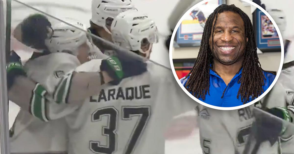 Le fils de Georges Laraque vient de marquer son premier but dans le ...