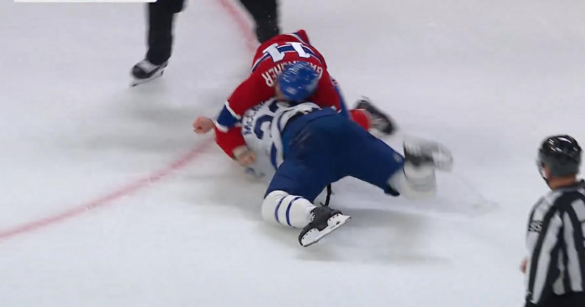 Brendan Gallagher jette les gants face à Jake McCabe - HabsolumentFan